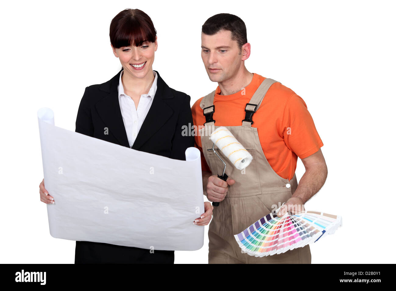 Painter and decorator Stock Photo - Alamy