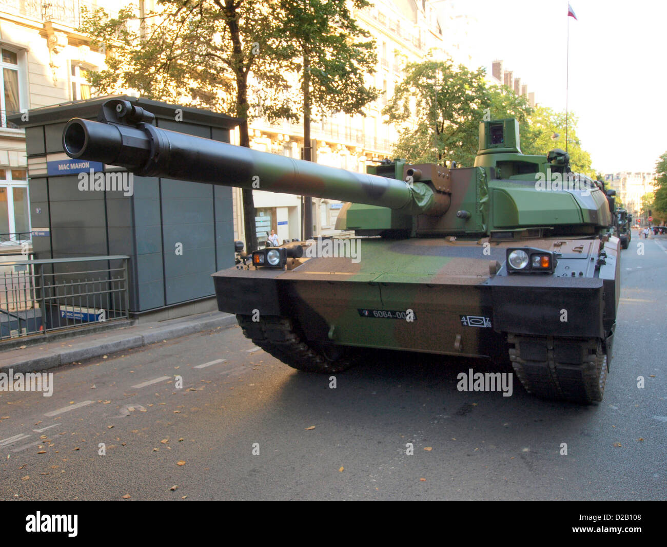 This image depicts the Leclerc main battle tank during a military ...