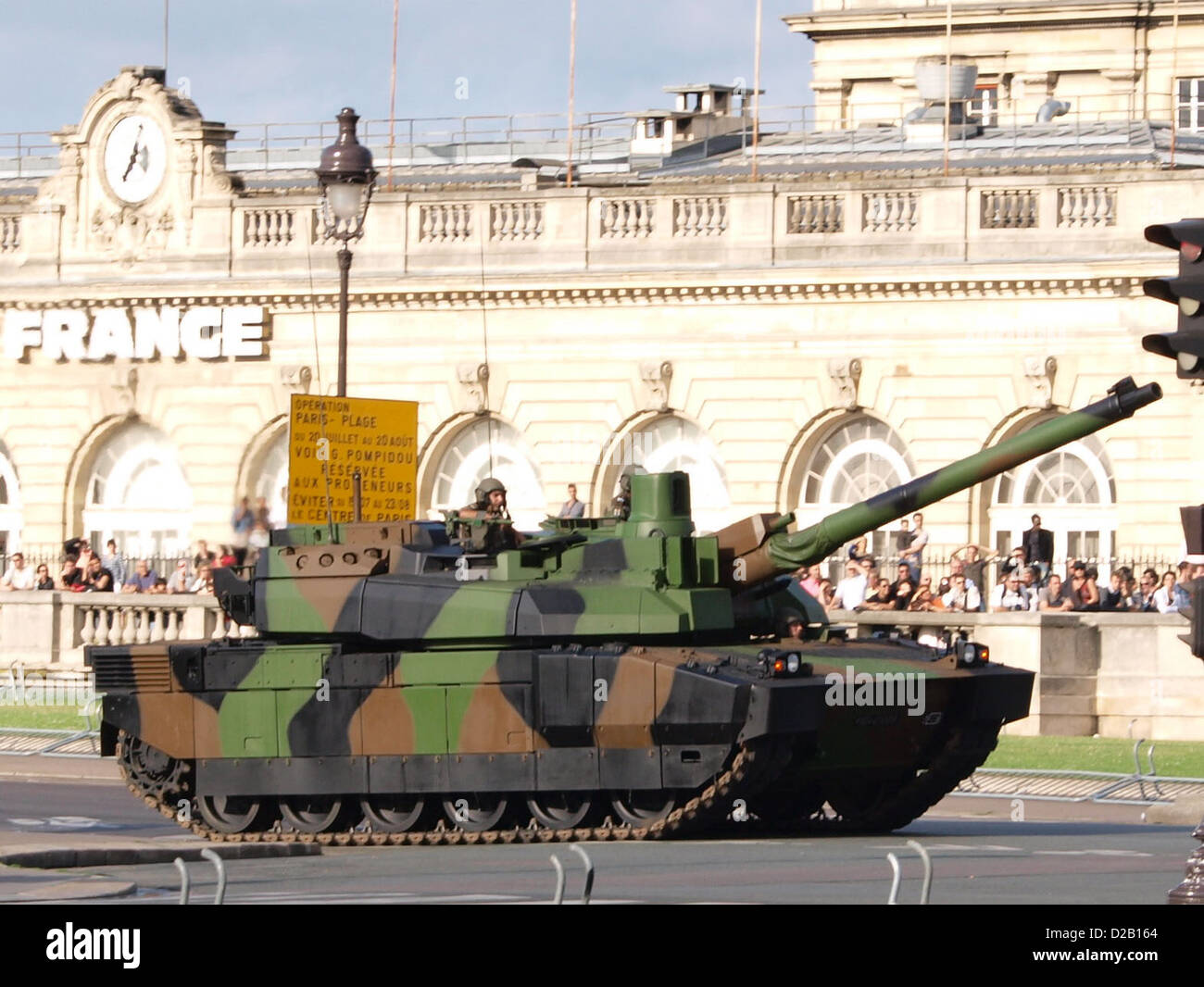 The LeClerc MBT (Main Battle Tank) was featured in a military parade on ...
