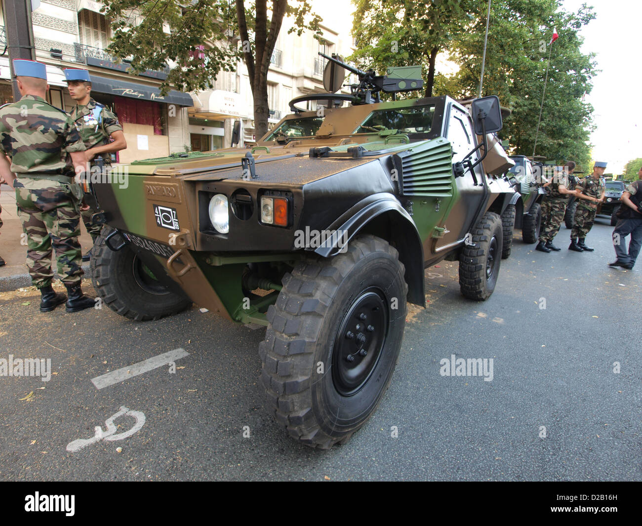 Panhard VBL French military parade Champs Elysees Stock Photo - Alamy