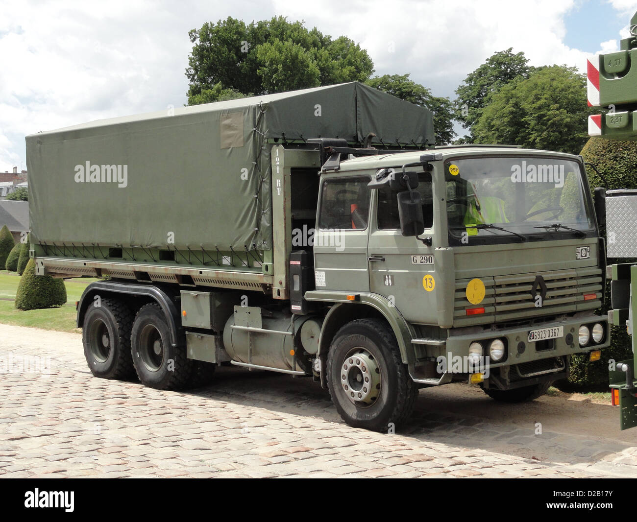 The Renault G290 truck, featured in a military parade along the Champs ...