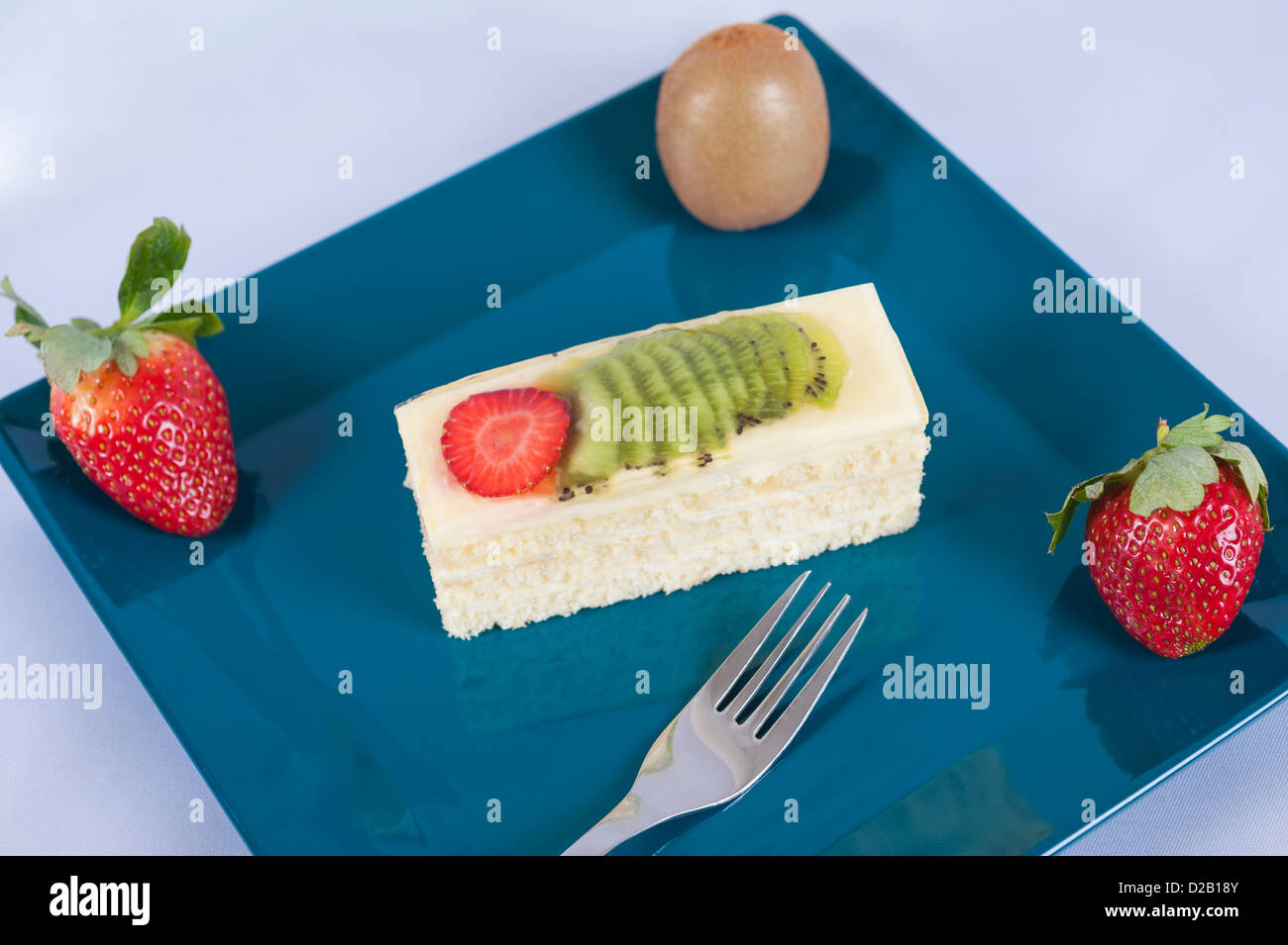 Blue sponge cake hi-res stock photography and images - Alamy