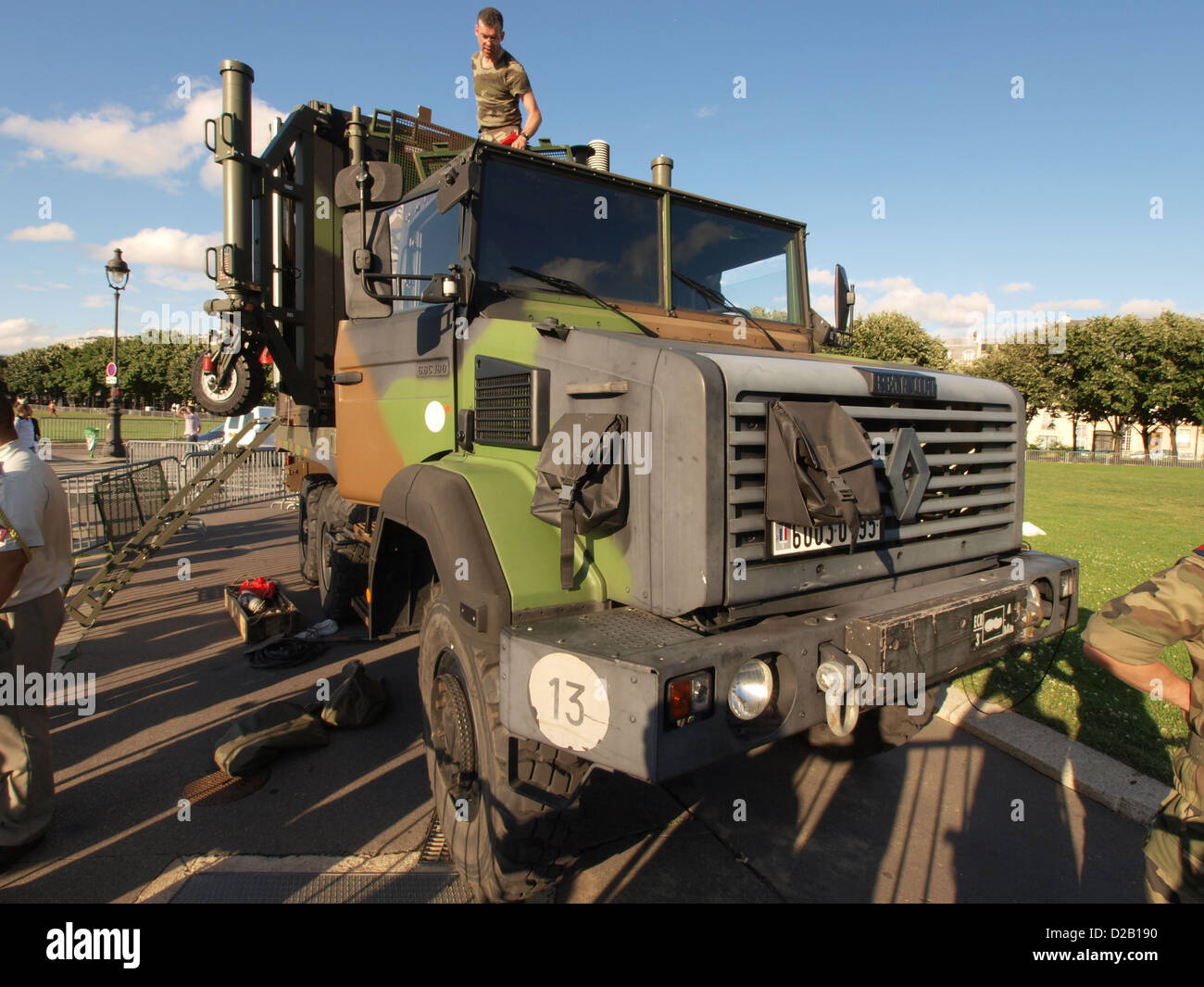 The Renault GBC 180 truck is featured in a military parade on the ...