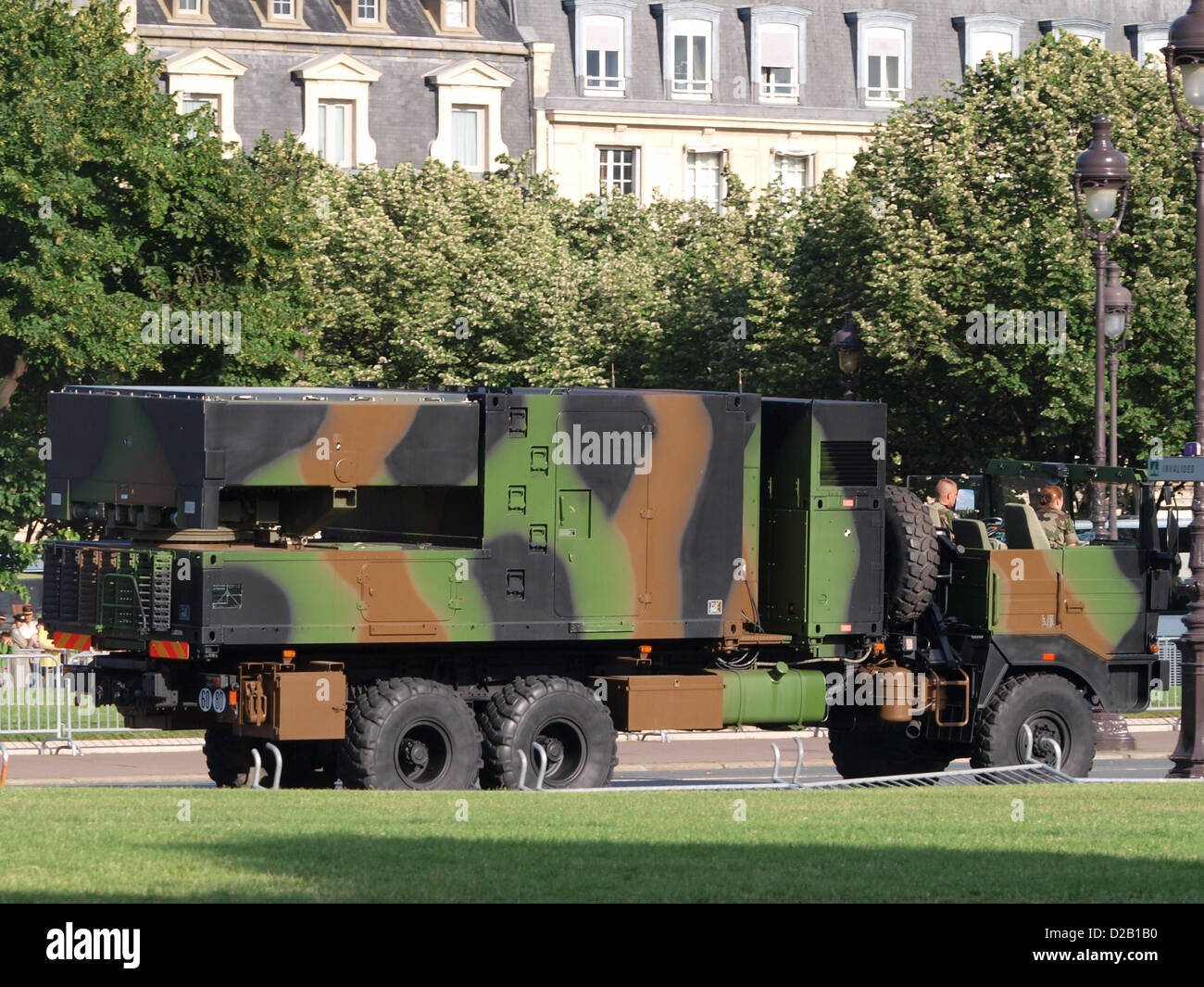The Renault GBC 180 is a military truck featured in a parade along the Champs Elysees in Paris ...