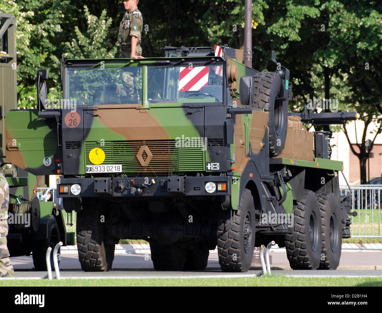 Renault TRM 10 000 truck military parade Champs Elysees Stock Photo - Alamy