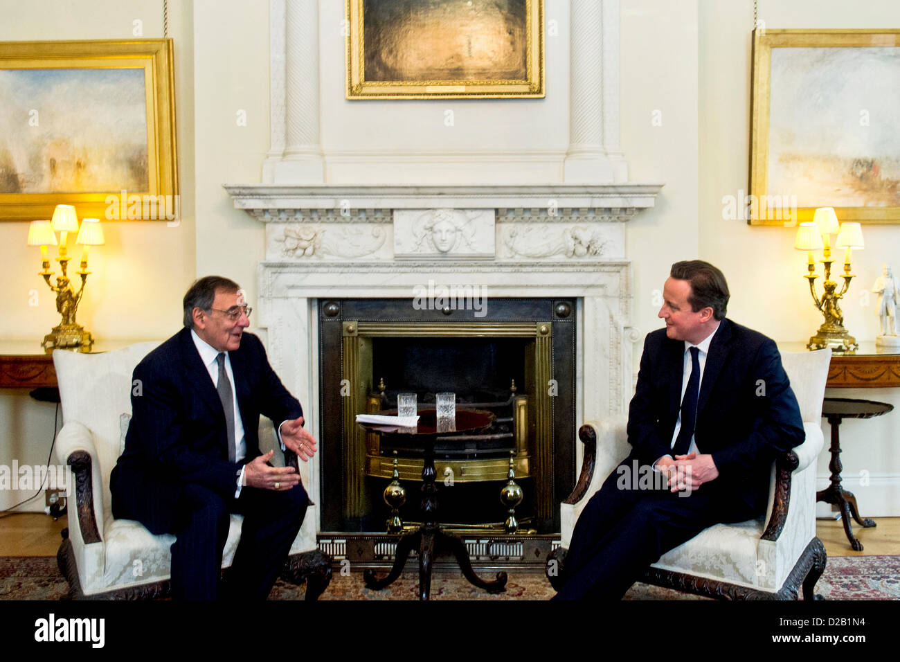 Visit prime minister david cameron in downing street hi-res stock ...