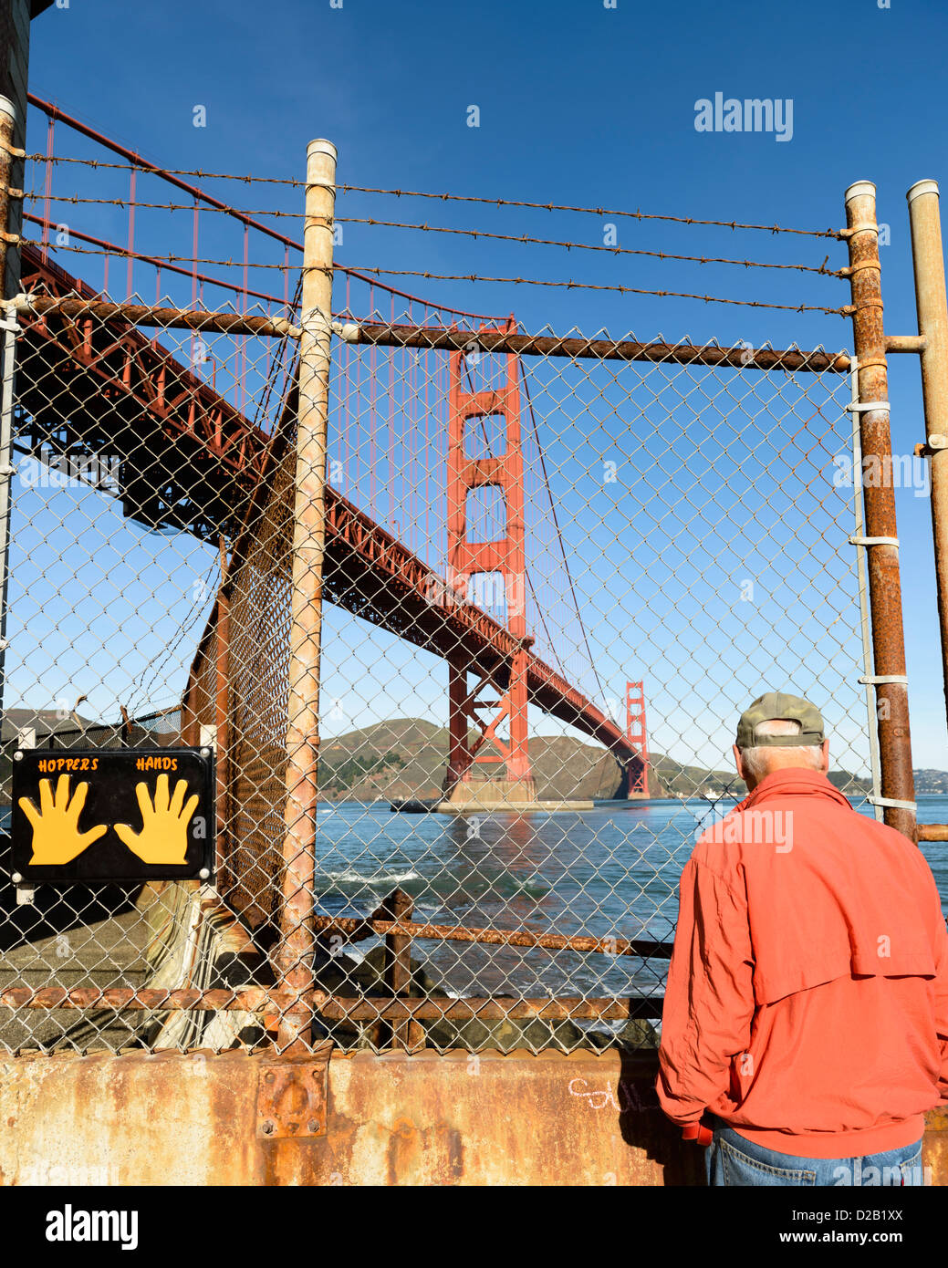 Golden gate bridge view from fort point hi-res stock photography and ...