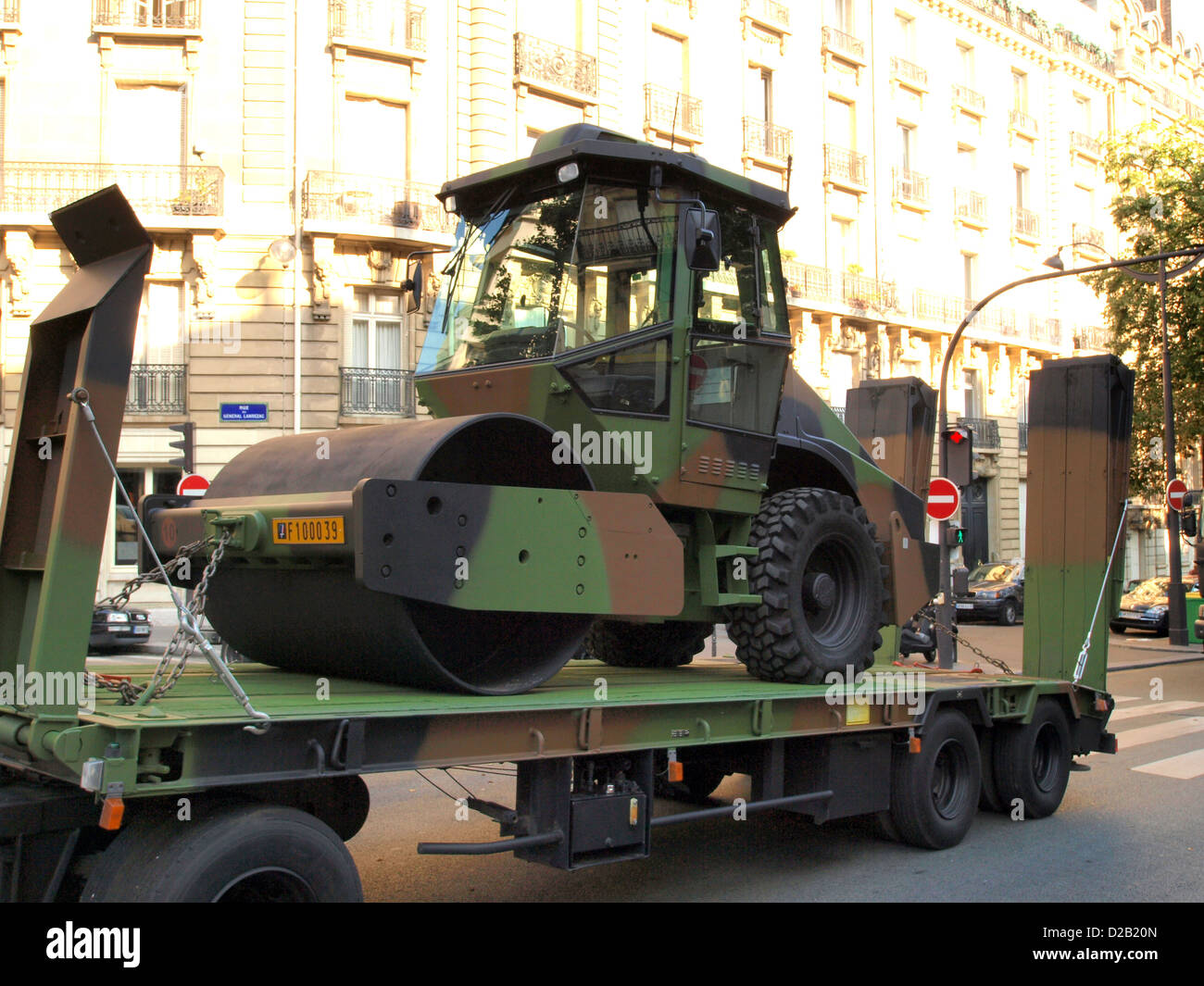Various military plant equipment from the French army was displayed ...