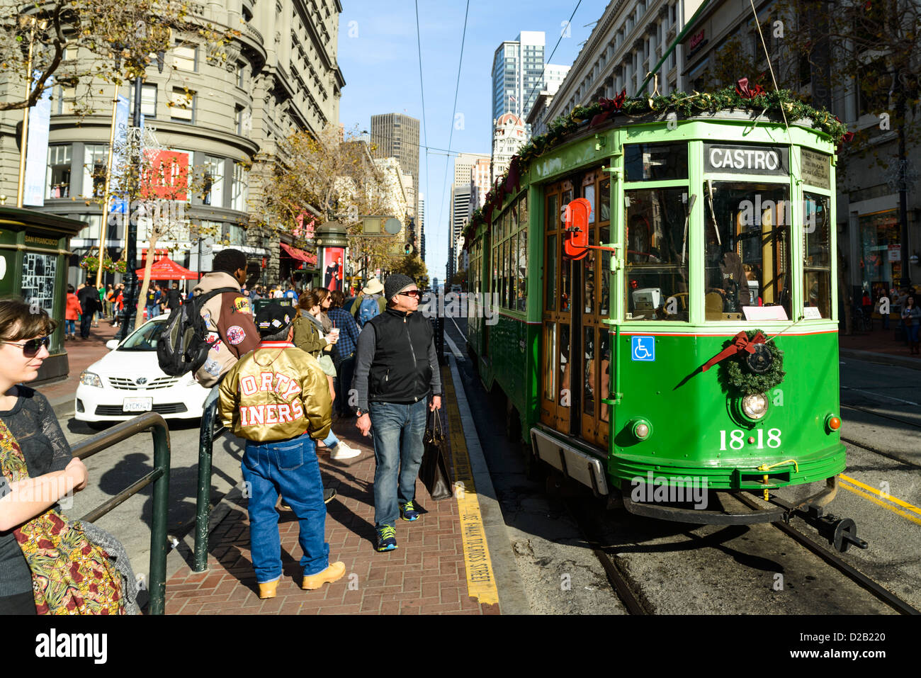 Tram on Market Street, San Francisco, California, USA Stock Photo - Alamy