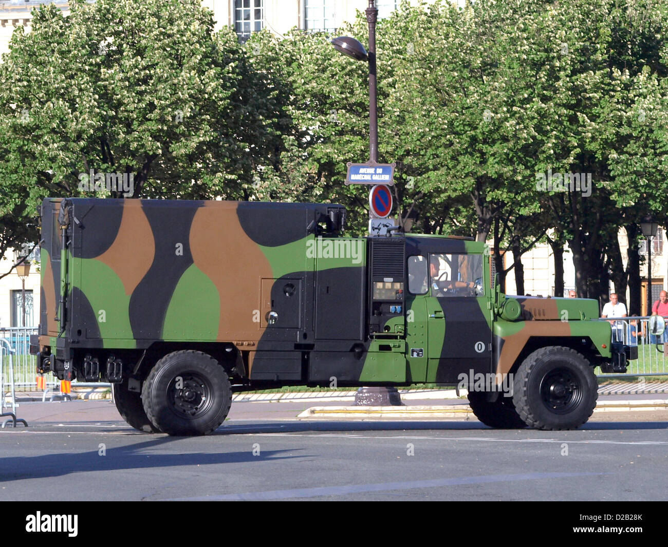 The ACMAT VLRA military vehicle, seen during a military parade on the ...
