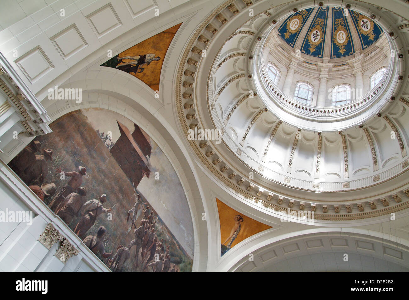 Havana, Cuba, dome and ceiling decorations of the former president ...