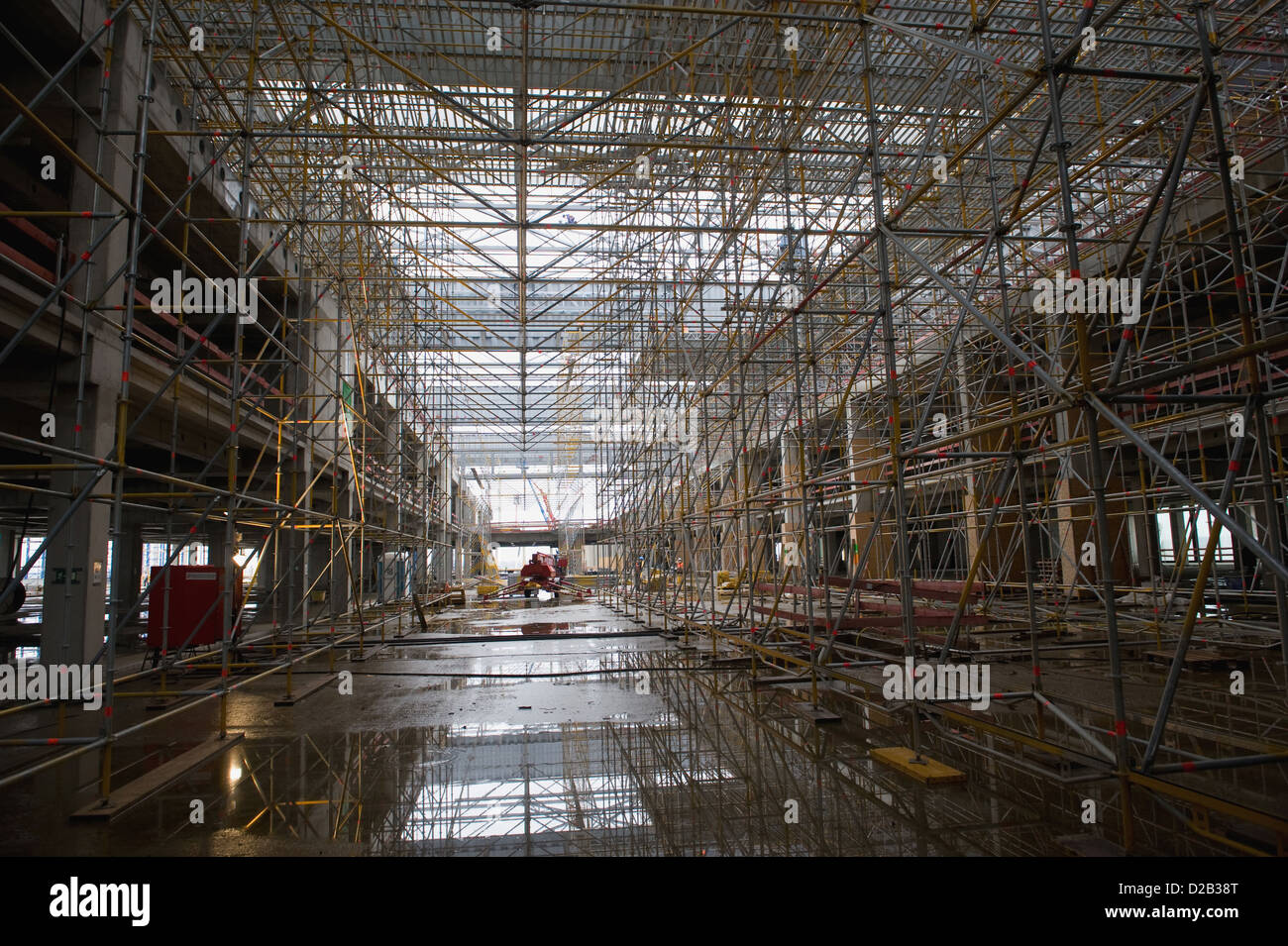 Schoenefeld, Germany, site inspection on the BBI construction site ...