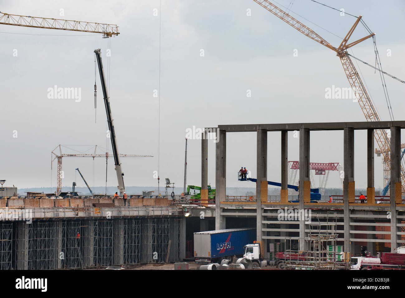 Schoenefeld, Germany, the BBI construction site Stock Photo - Alamy