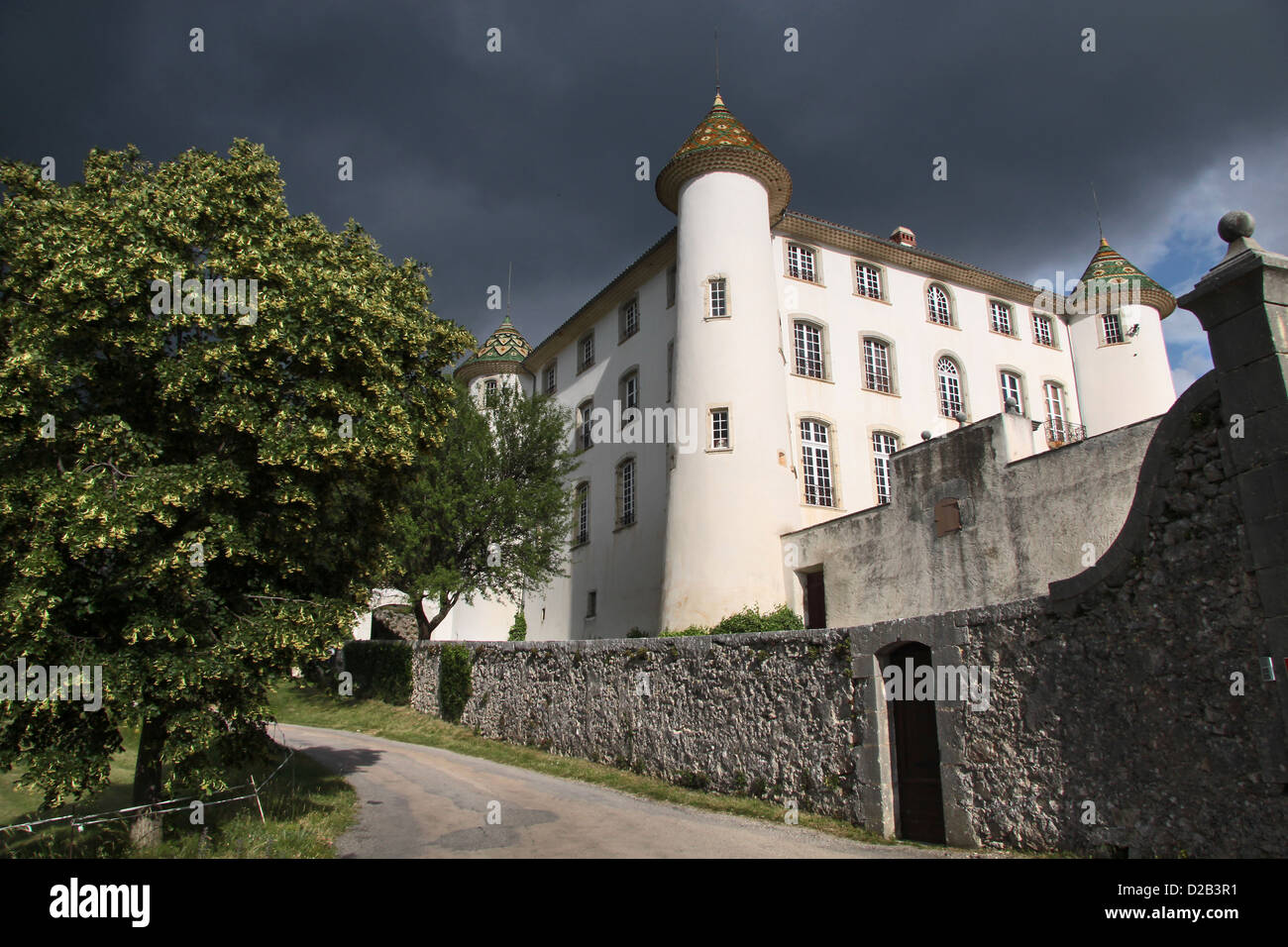 The Chateau at Aiguines Aiguines in Provence, France Stock Photo - Alamy