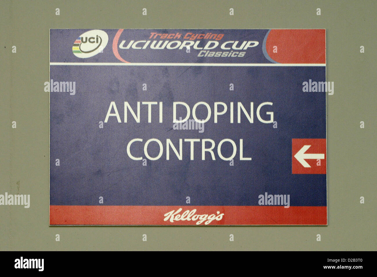 Sign: UCI Anti Doping Control Union Cycliste Internationale Stock Photo ...