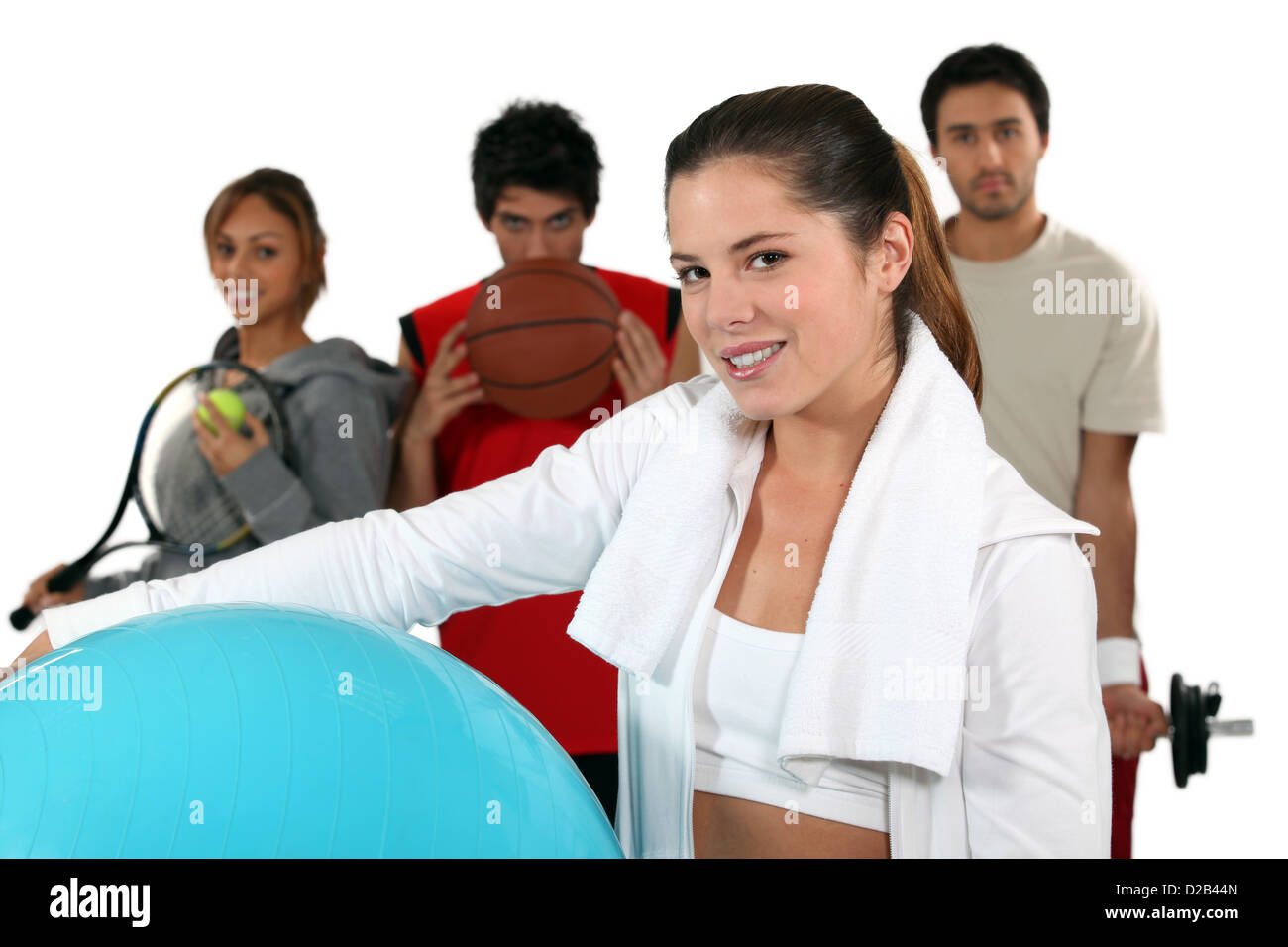 Portrait of athletes Stock Photo - Alamy