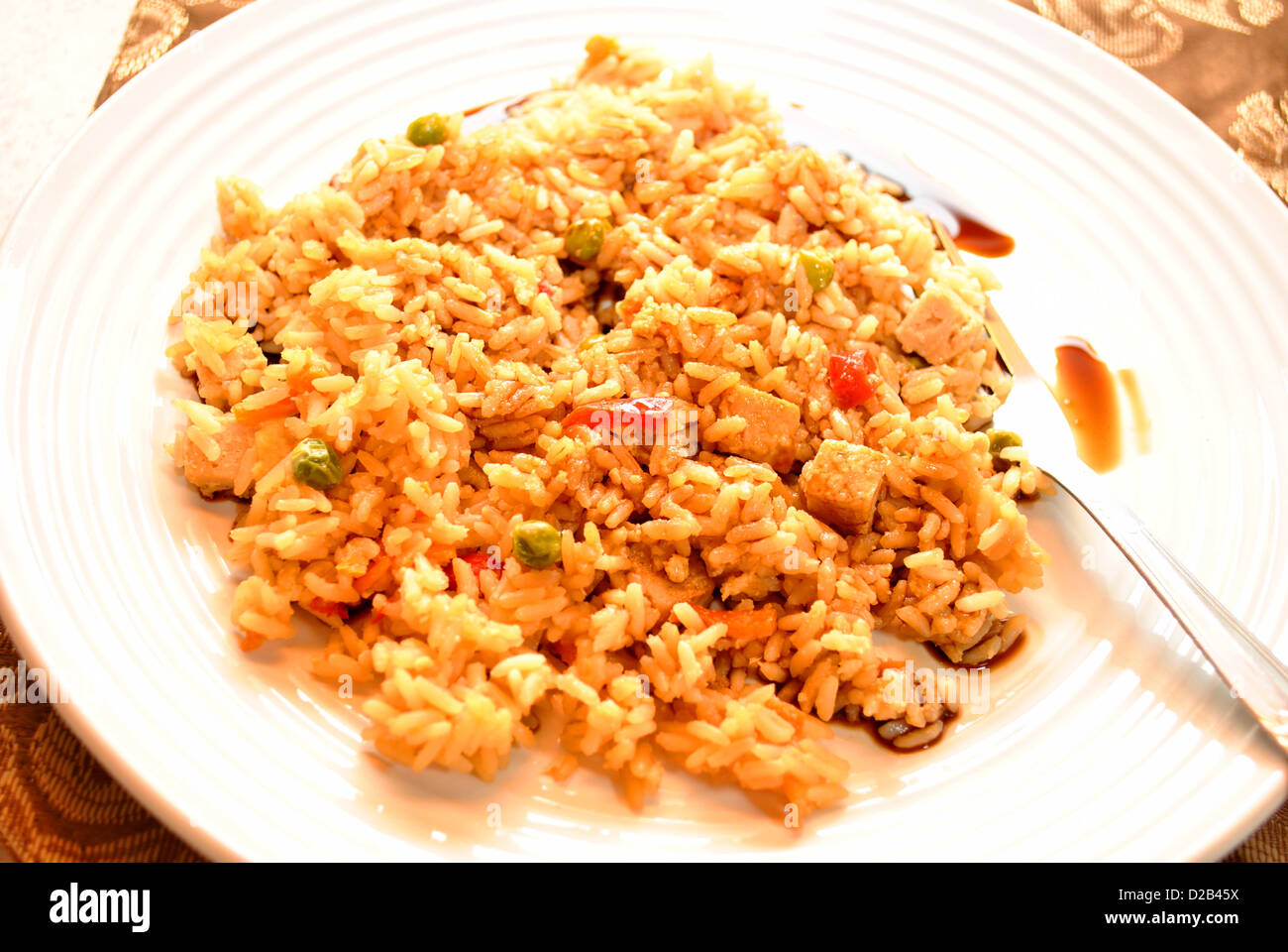 Chicken Fried Rice Stock Photo - Alamy