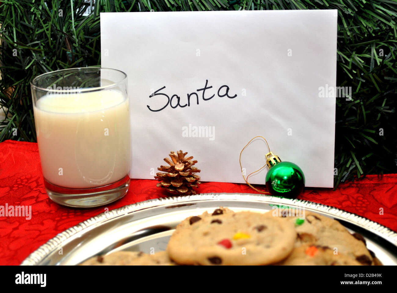 Traditional Santa Cookies Stock Photo - Alamy