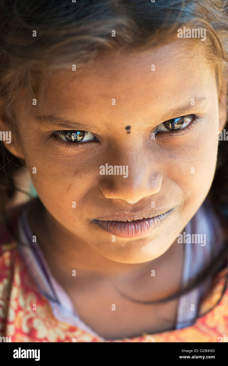 Indian child close up face hi-res stock photography and images - Alamy