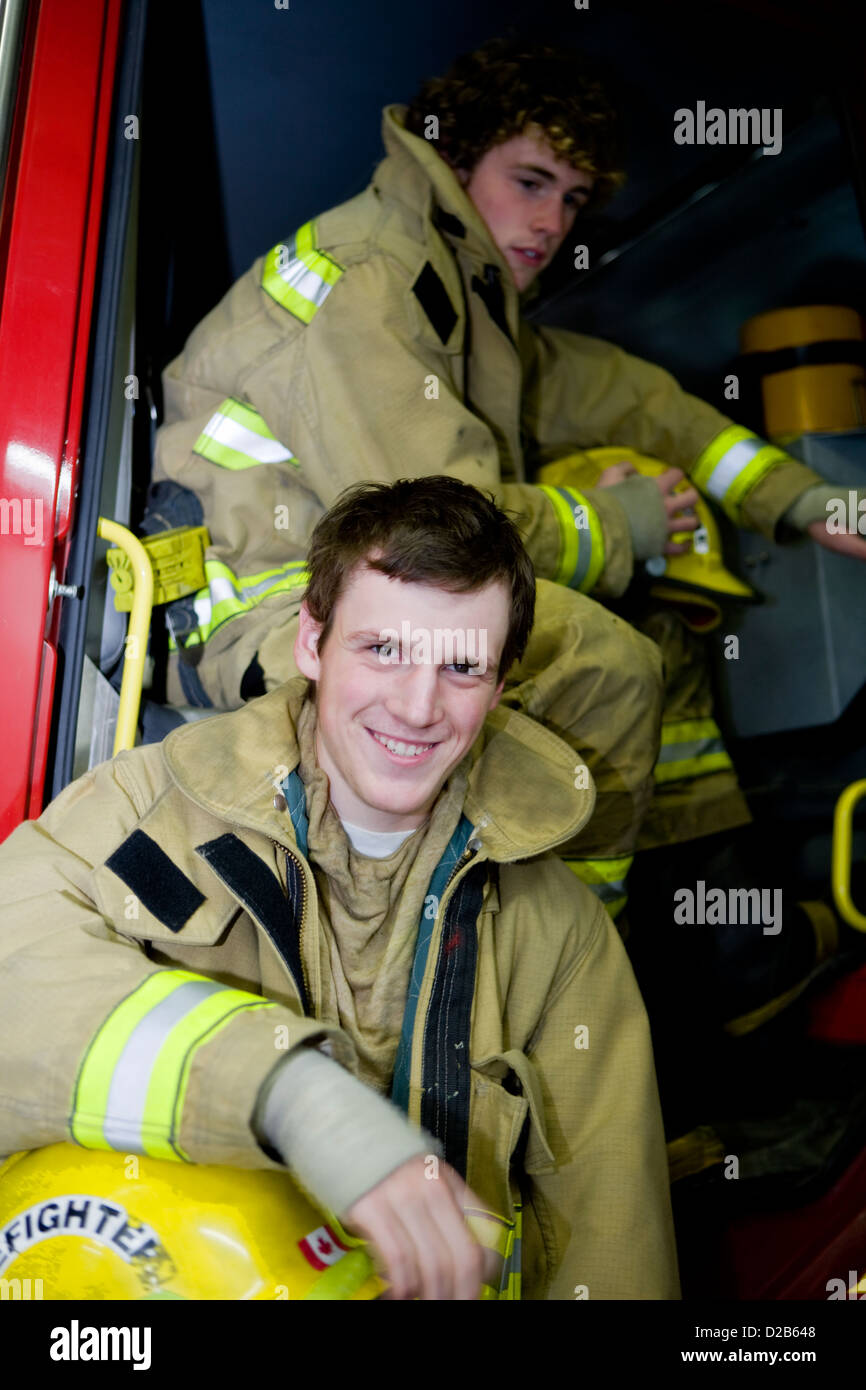 Young firemen hi-res stock photography and images - Alamy