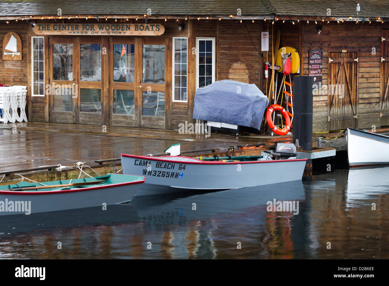 Seattle wooden boat center hi-res stock photography and images - Alamy