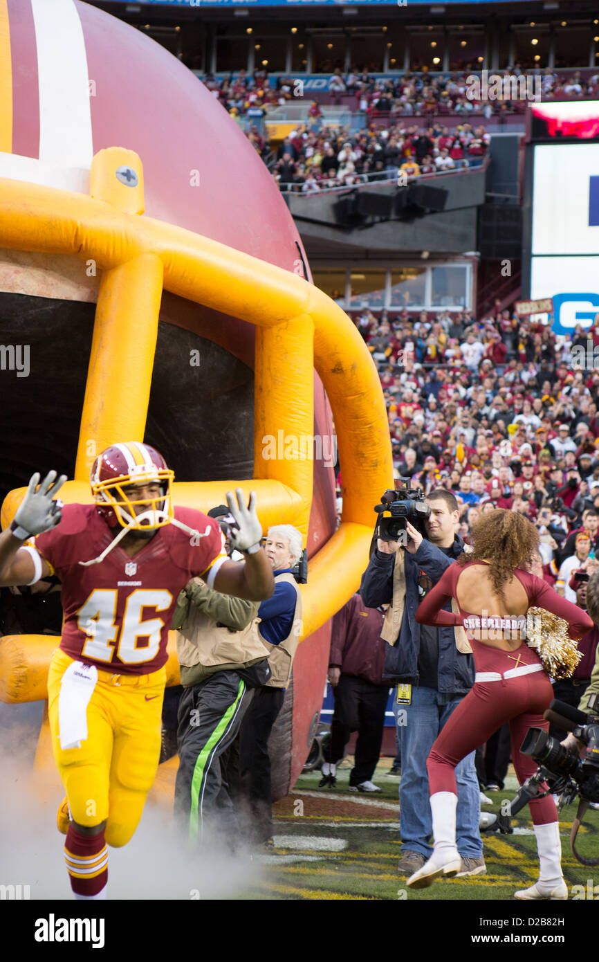 January 6th 2013, Washington Redskins, Alfred Morris (46) runs onto ...
