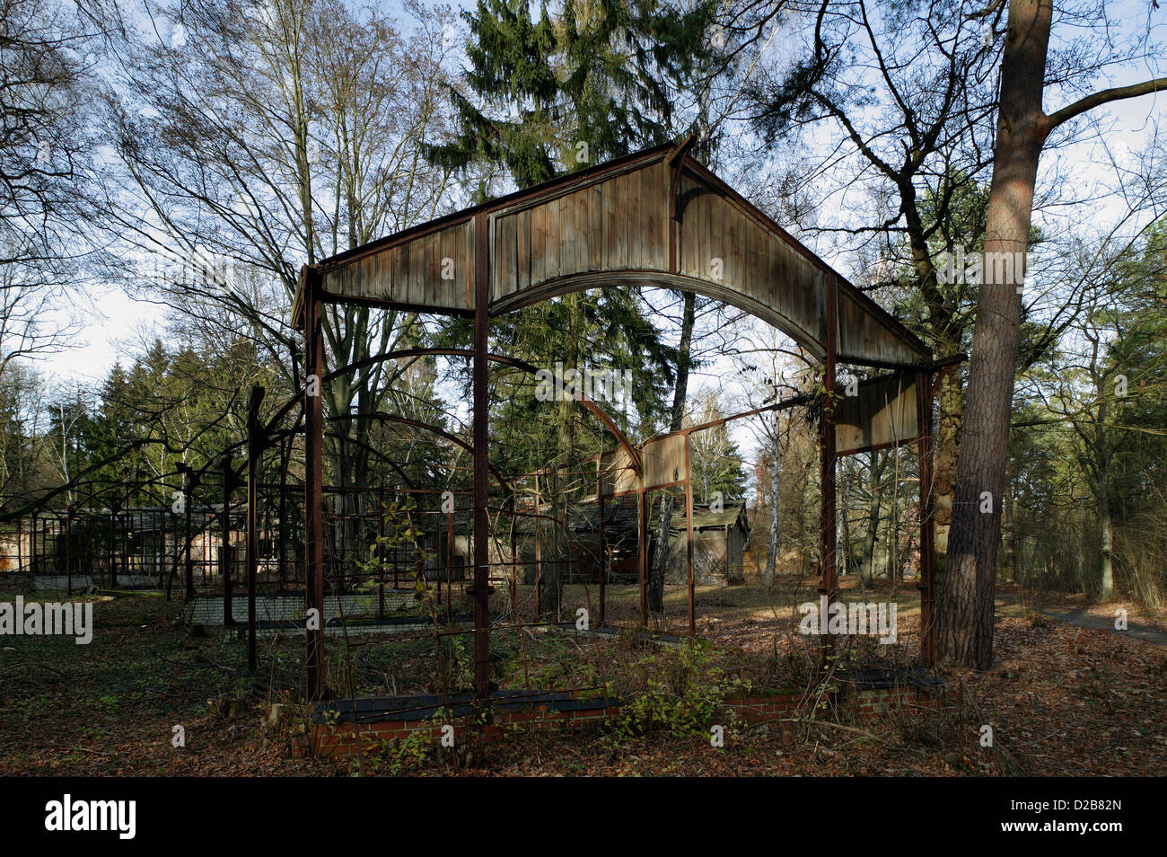 Beelitz Heilstaetten, Germany, on the grounds of the former sanatorium ...