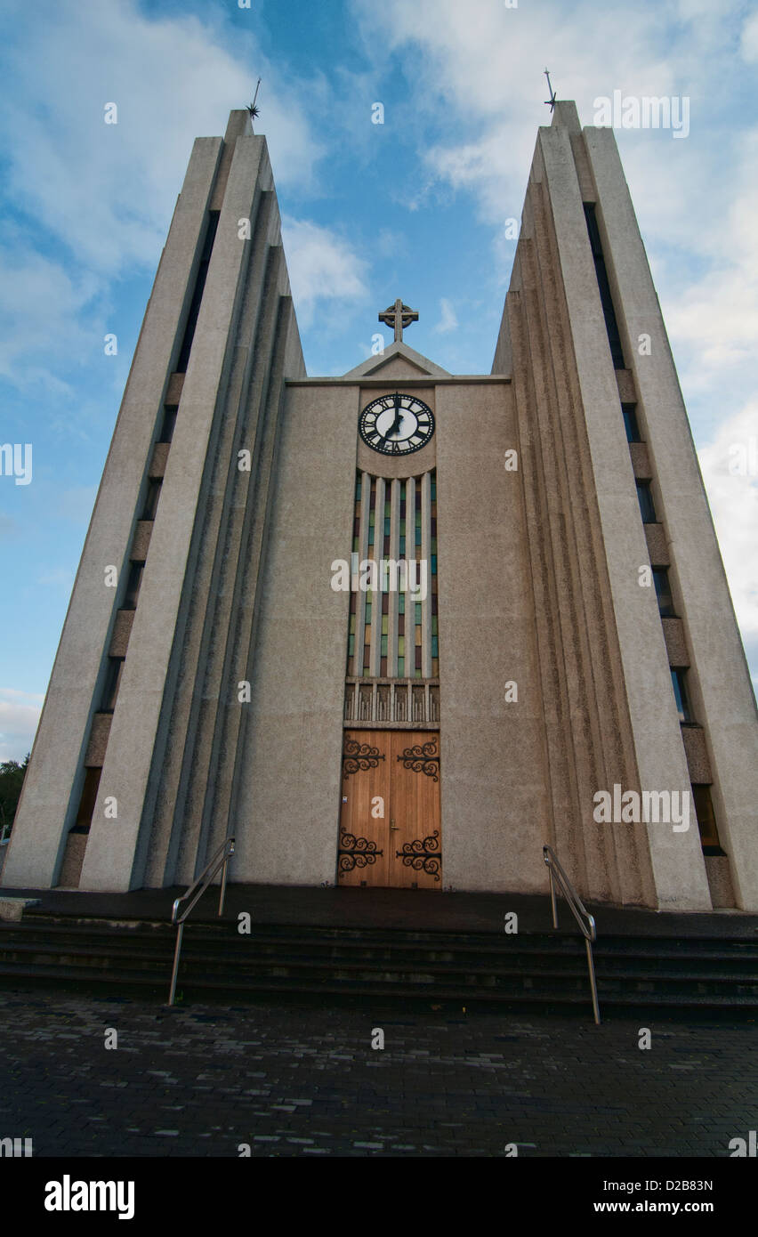 Akureyrarkirkja church hi-res stock photography and images - Alamy