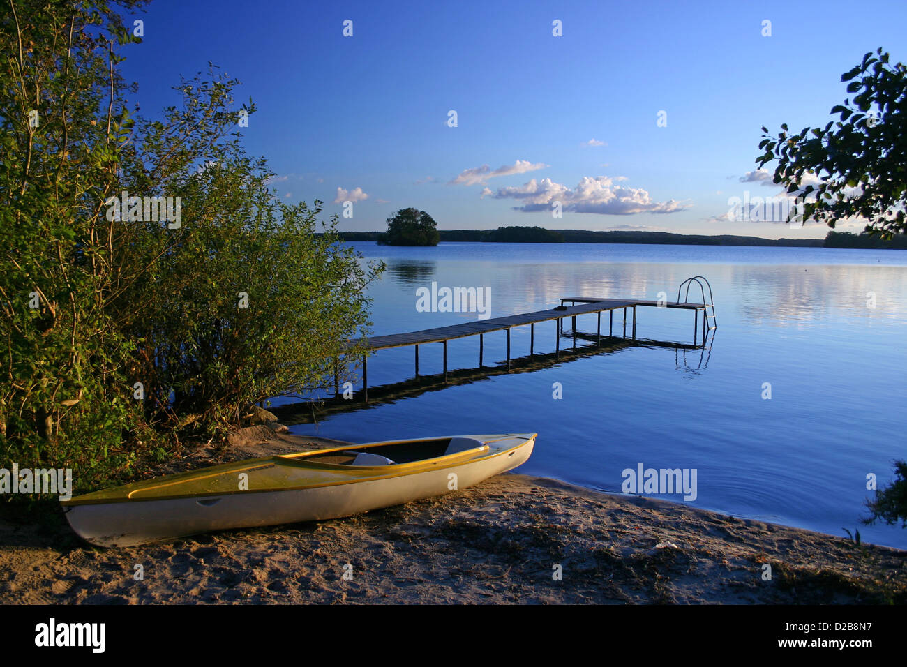 Ploen, Germany, a paddle boat on the Great Plön Lake Stock Photo - Alamy