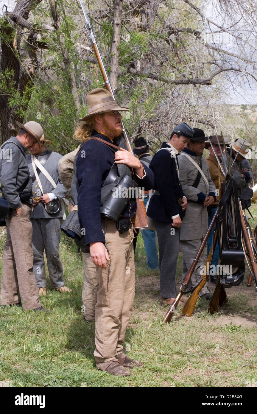 Civil War Reenactment Battles Of Glorieta Pass And Apache Canyon In New ...