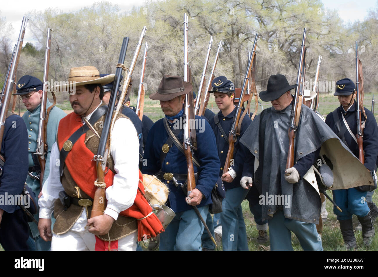 Civil War Reenactment Battles Of Glorieta Pass And Apache Canyon In New ...