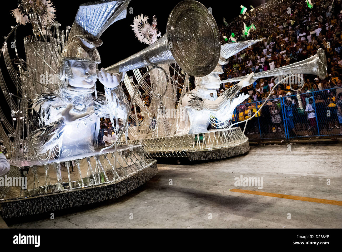 A float of Mocidade samba school seen during the Carnival parade at the ...