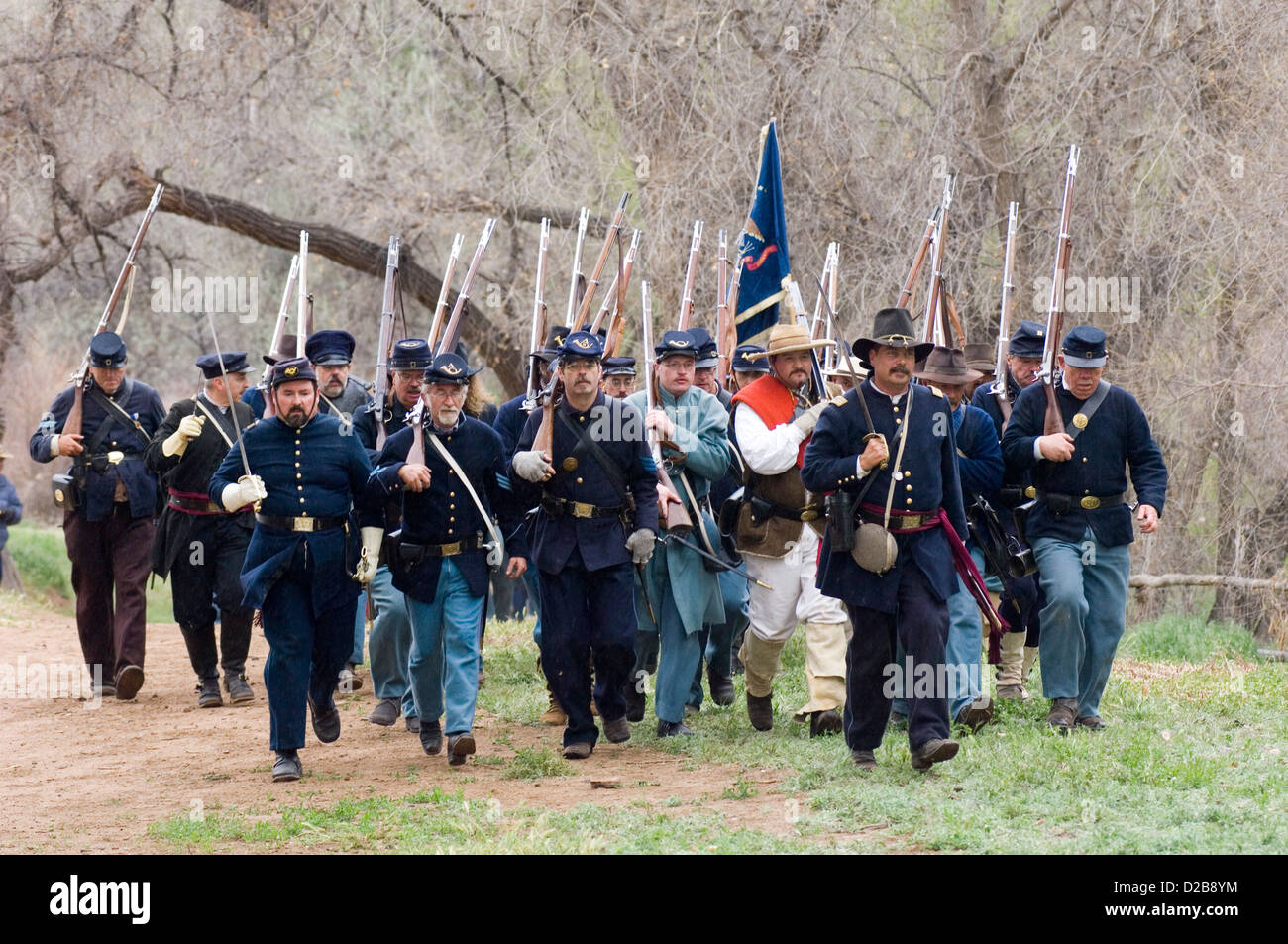 Civil War Reenactment Battles Of Glorieta Pass And Apache Canyon In New ...