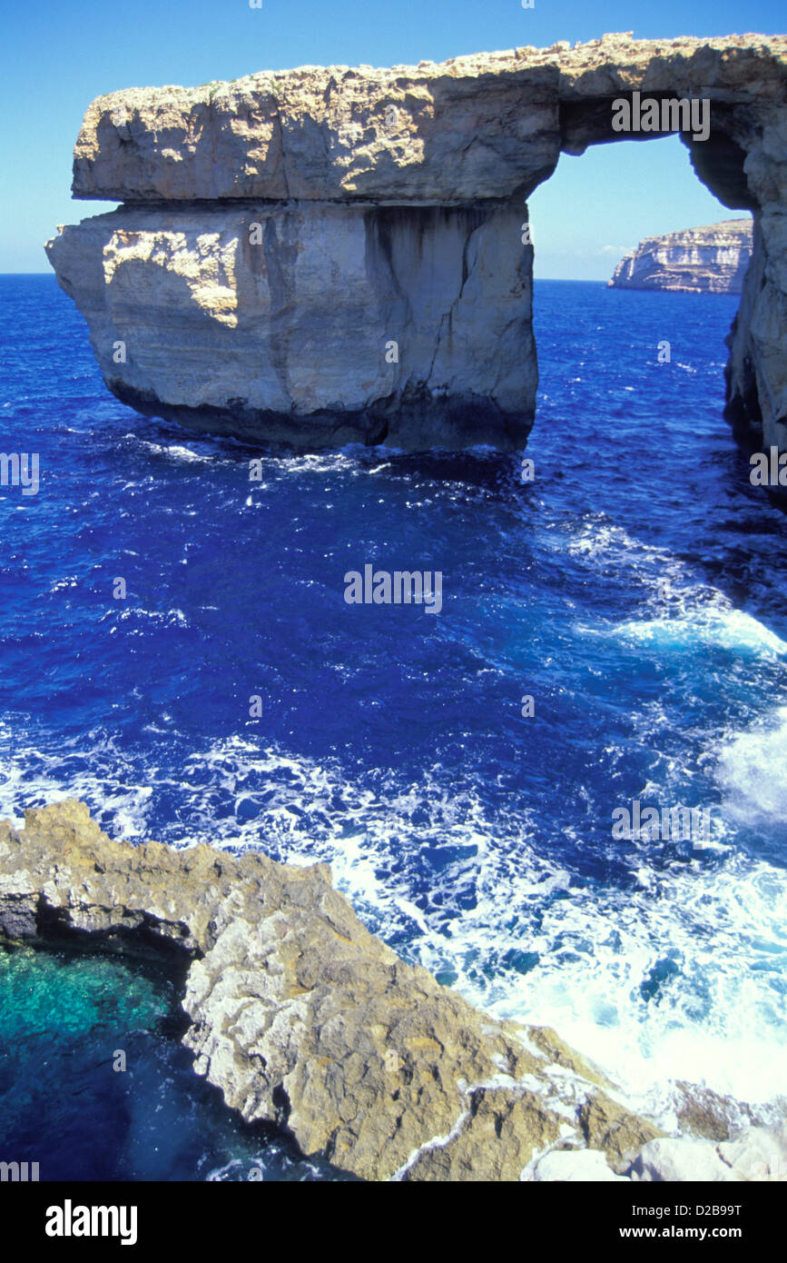 Malta scenic ocean view with rock formation hi-res stock photography ...