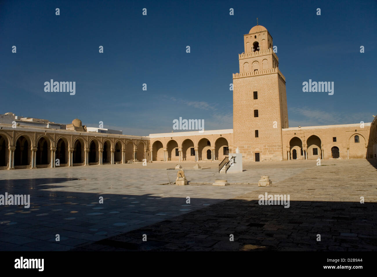 The Great Mosque of Sidi Oqba in Kairouan, Tunisia Stock Photo - Alamy