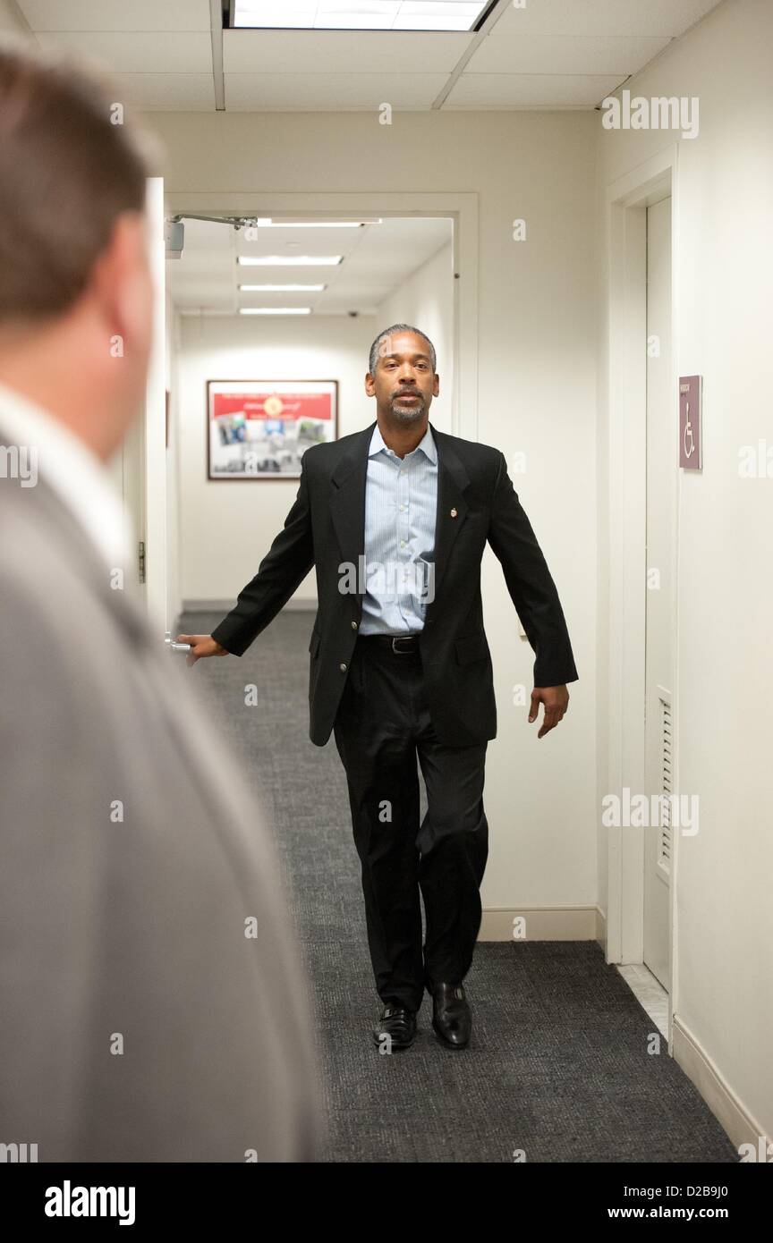 Jan. 18, 2013 - Manhattan, New York, U.S. - NYCHA Chair JOHN RHEA ...