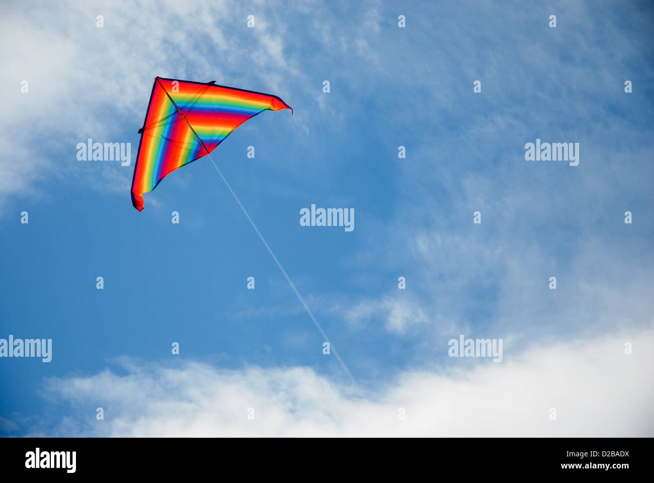 Colorful Kite Flying Stock Photo - Alamy
