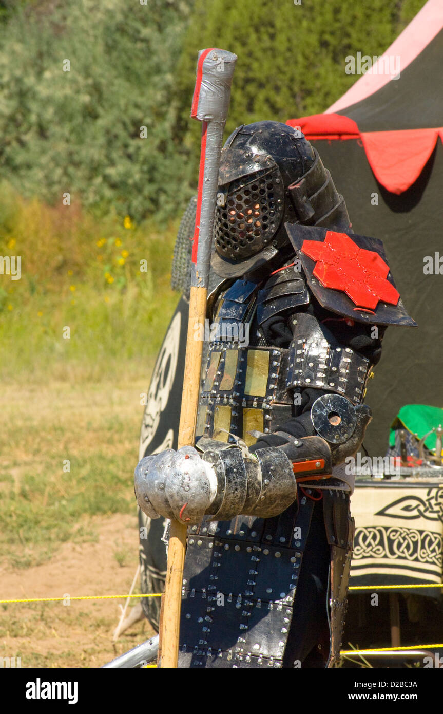 Mock Battle At The Santa Fe, New Mexico, Renaissance Fair Stock Photo ...