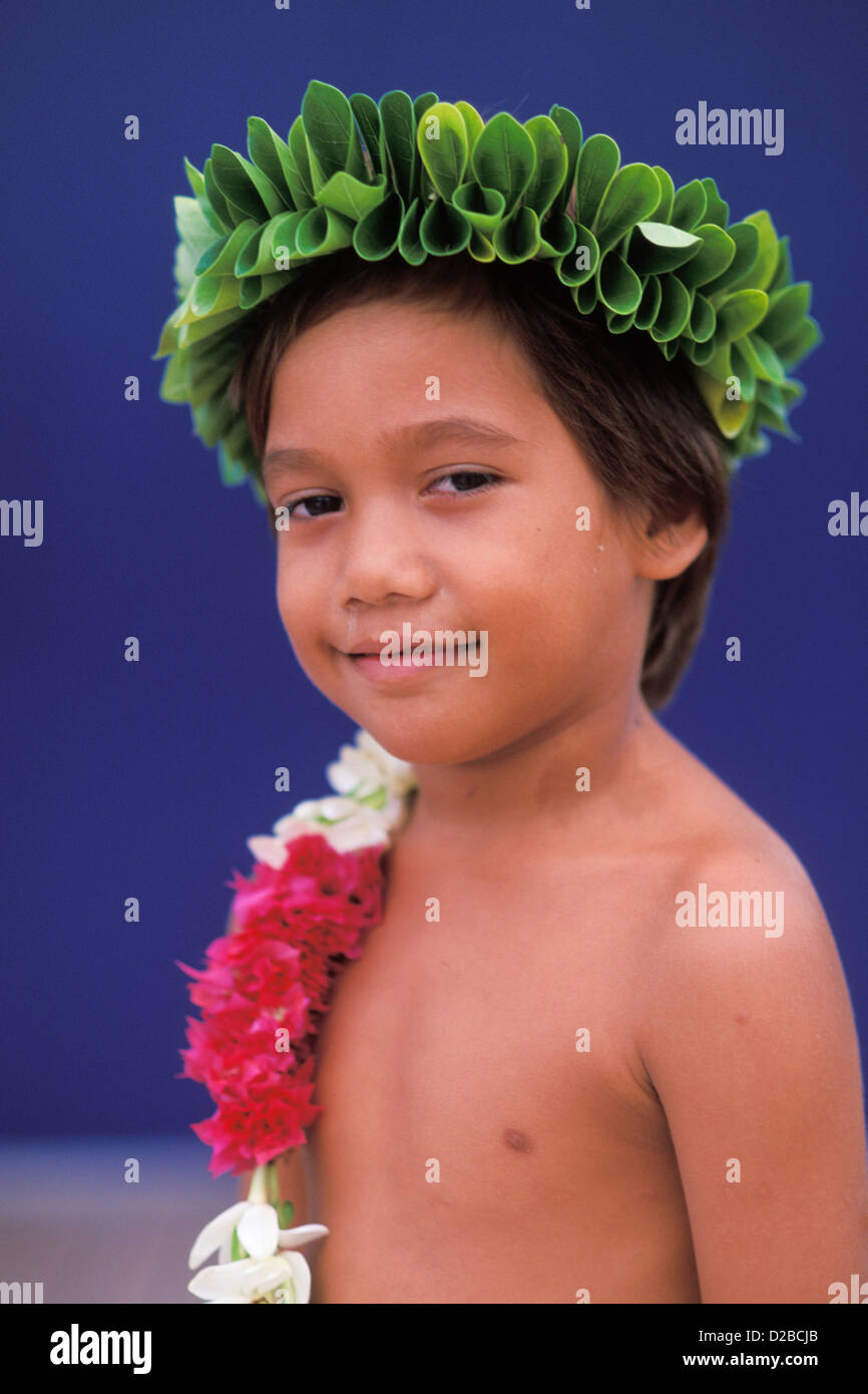 French Polynesia. Tahiti. Bora Bora. Native Dancer Stock Photo - Alamy