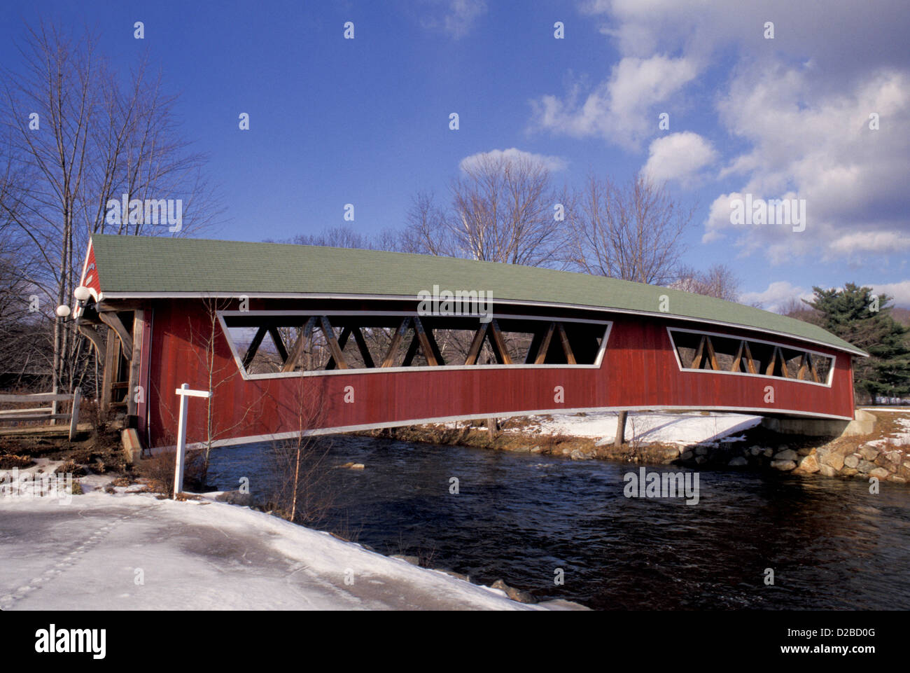 Covered Bridge Jackson New Hampshire High Resolution Stock Photography ...