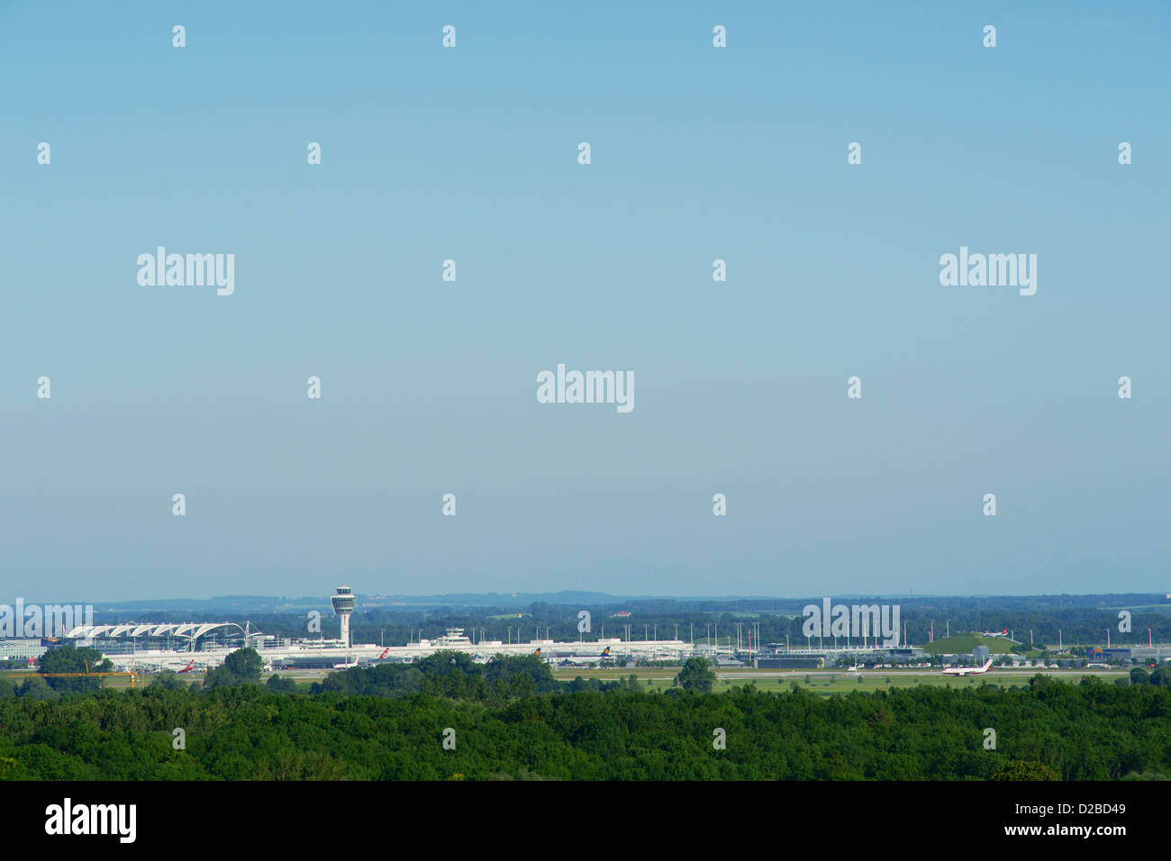 Airport, Munich, Tower, Nature, MUC, Germany Stock Photo - Alamy