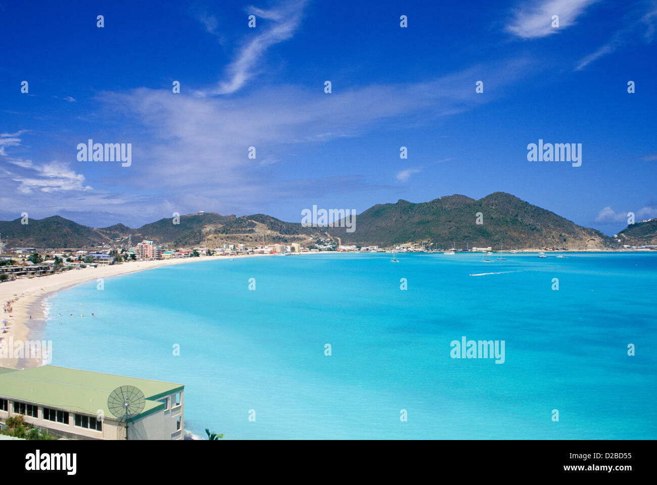 St. Maarten, Great Bay Beach Stock Photo - Alamy