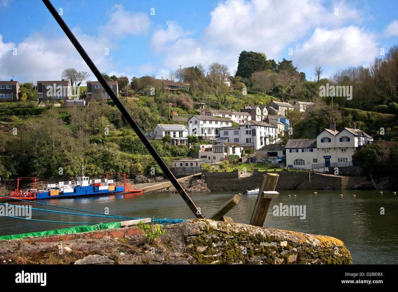 Fowey Cornwall UK River Stock Photo - Alamy