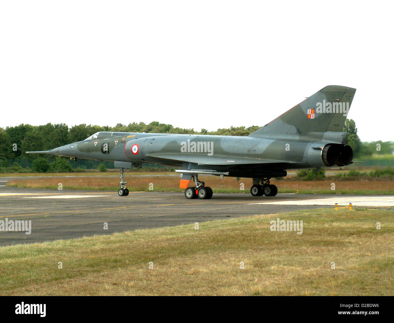 The Mirage IV, a French supersonic bomber, is pictured at Kleine Brogel ...