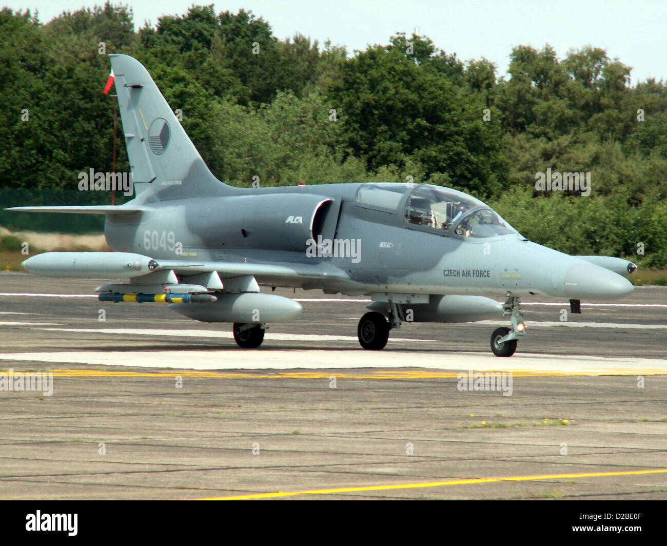 The Albatros, a jet fighter aircraft of the Czech Air Force, is seen ...