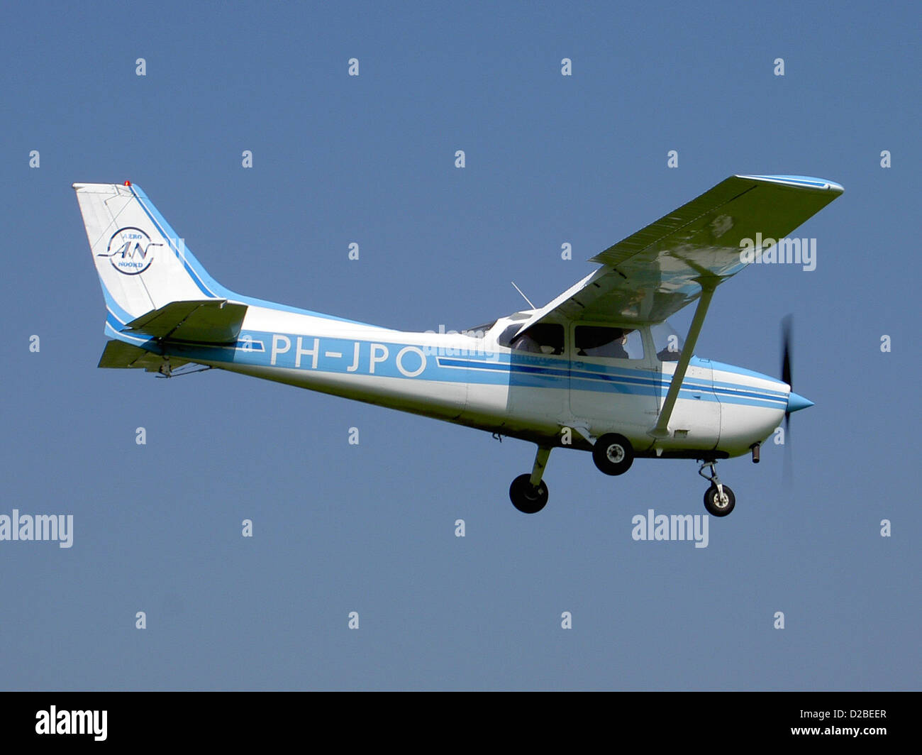 The 1980 Reims F172N aircraft, registration PH-JPO, with a serial ...