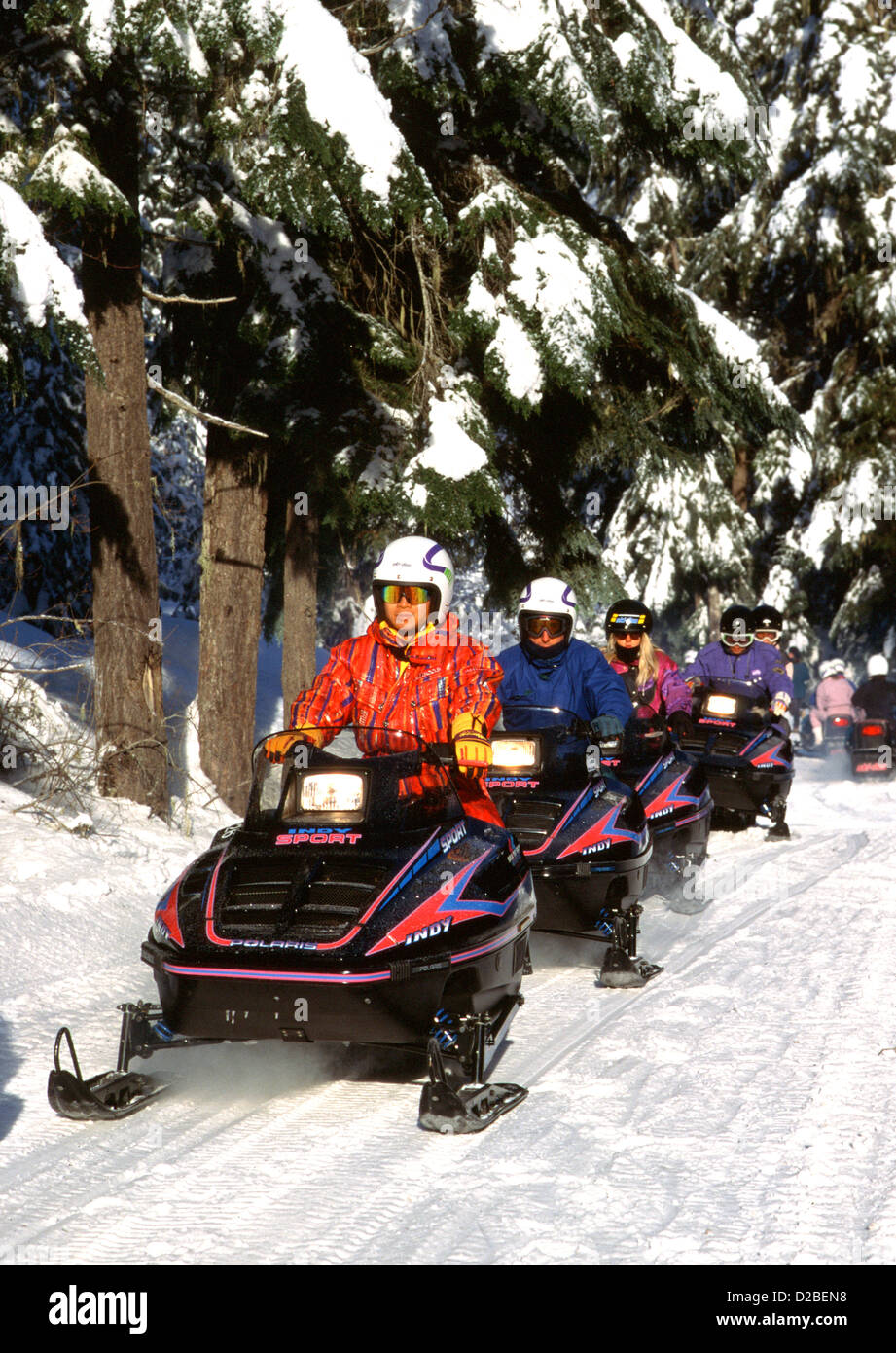 Snowmobilers sports hi-res stock photography and images - Alamy