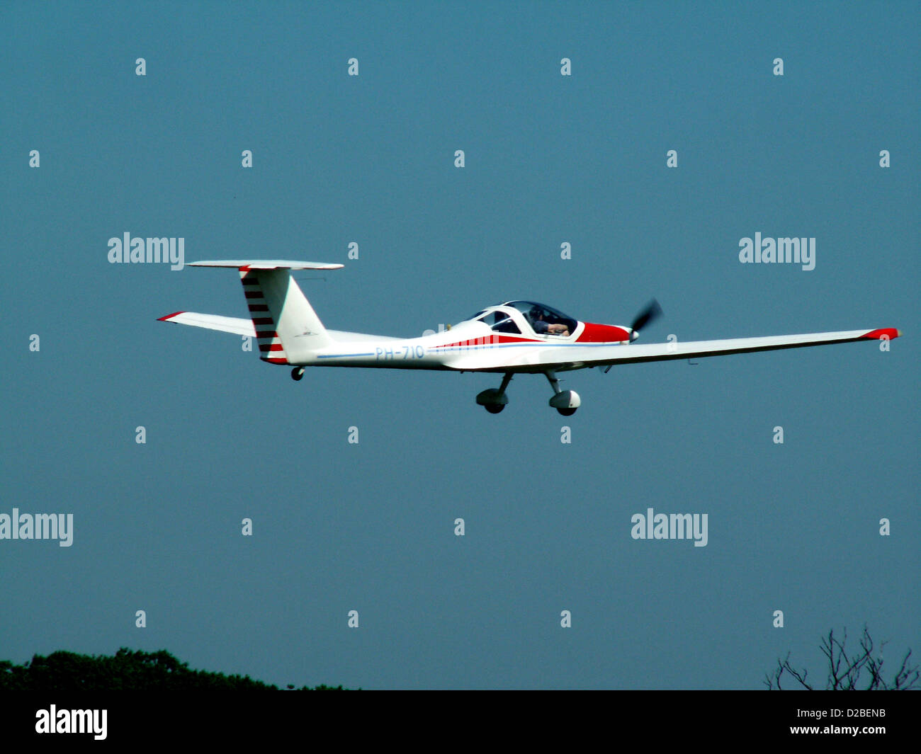 The Grob G 109 PH-710, a light aircraft used for training and ...