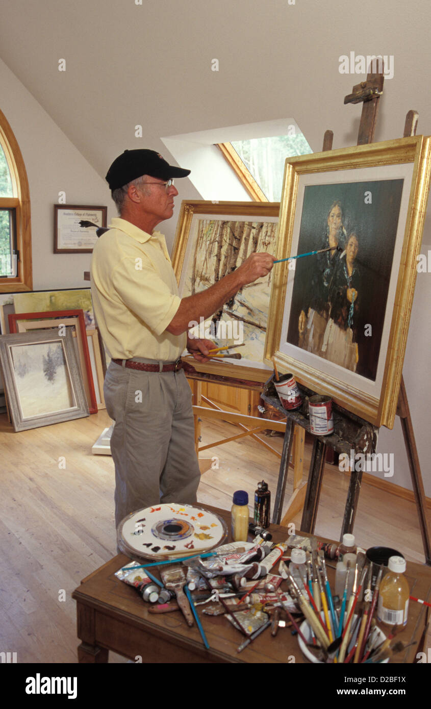 People portrait painting hi-res stock photography and images - Alamy