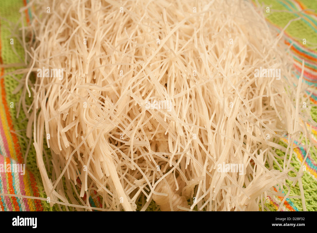 Sev: uncooked Indian rice noodles Stock Photo - Alamy
